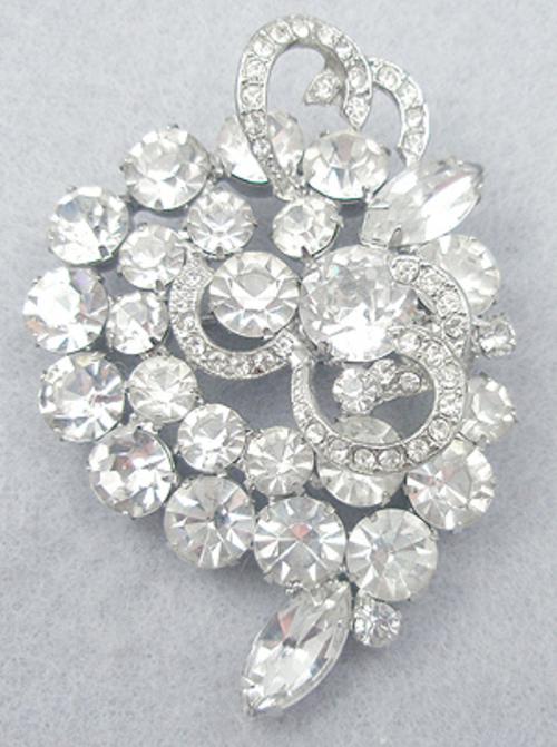 Weiss Rhinestone Brooch - Garden Party Collection Vintage Jewelry