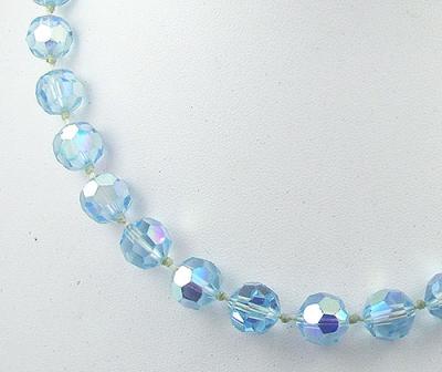 Hattie Carnegie Light Blue Crystal Necklace - Garden Party Collection ...